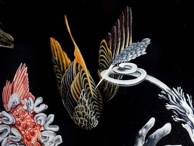 Slow Motion Explosion Painting by Nam Das | Saatchi Art