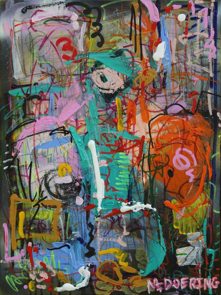 Nose Guard Jimmy Deegan Painting by Michael Doering | Saatchi Art