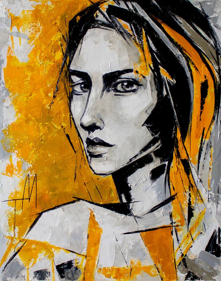 Autumn face Painting by Tatiana Morozova | Saatchi Art