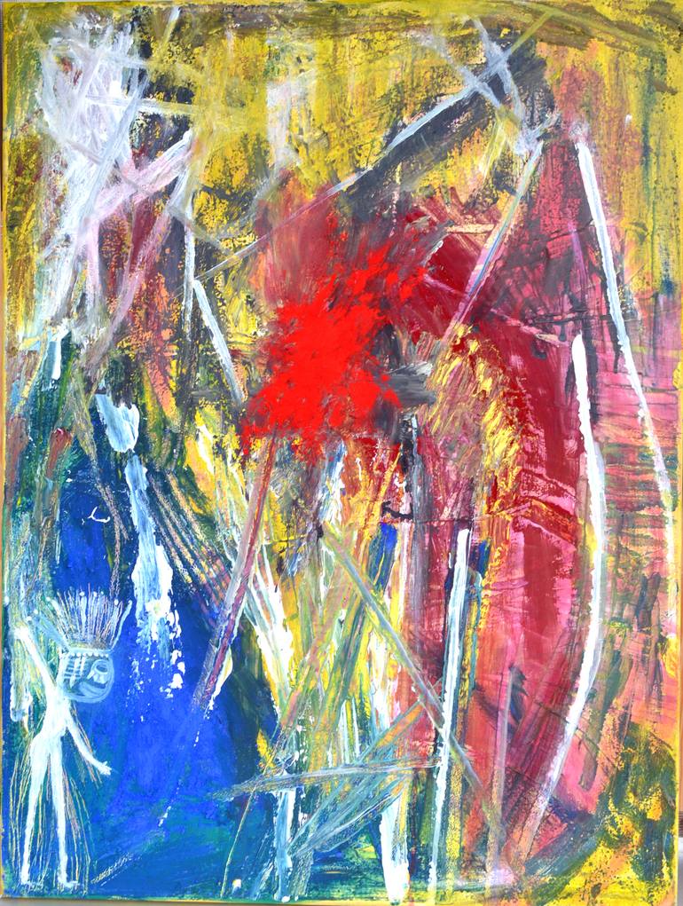 Earth Woman Working Painting by Alexandra Marx | Saatchi Art