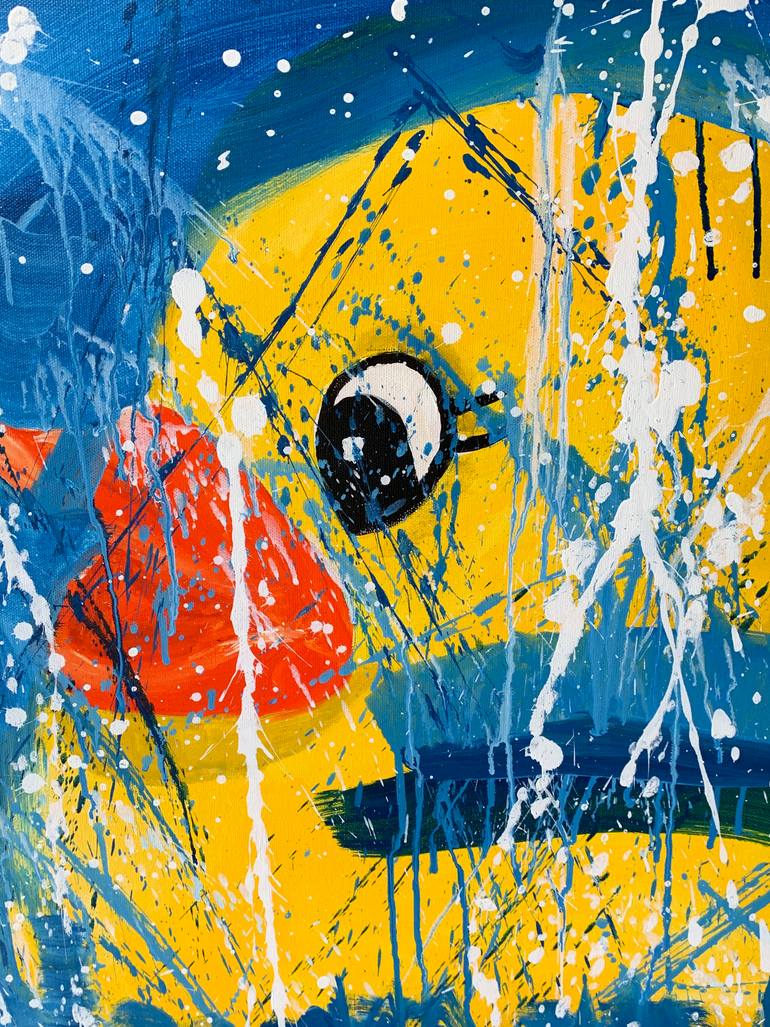 Abstract Rubber Ducky Painting by Christopher Jaskowiak | Saatchi Art