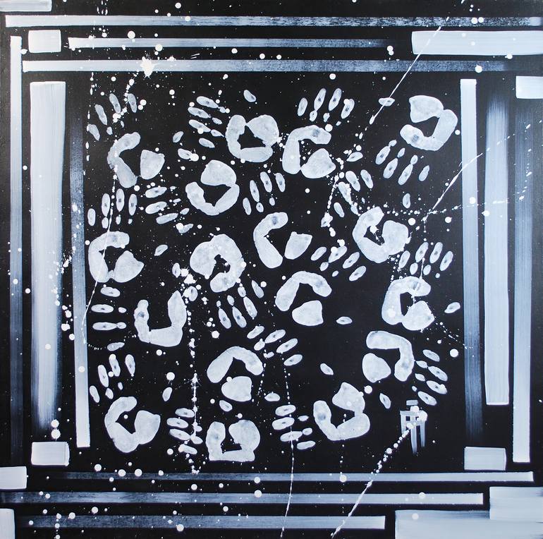 Abstraction ISOLATION | abstract expressionism 100х100 cm/39,3x39,3 ...