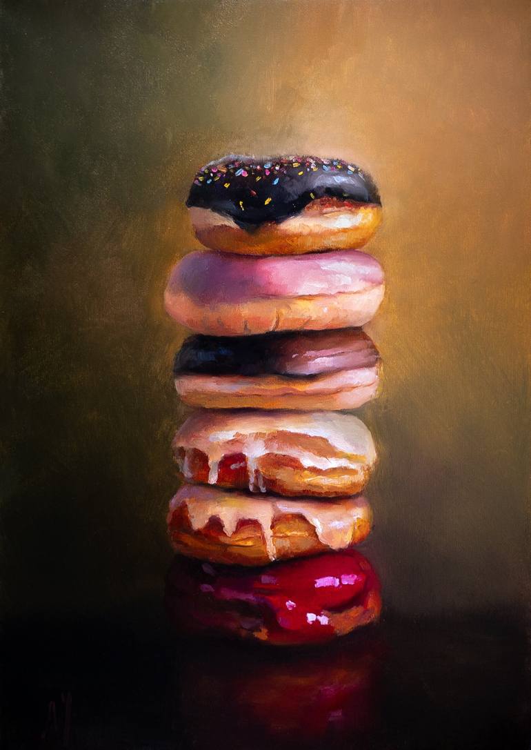 The sweet life Painting by Aleksandr Jerochin | Saatchi Art