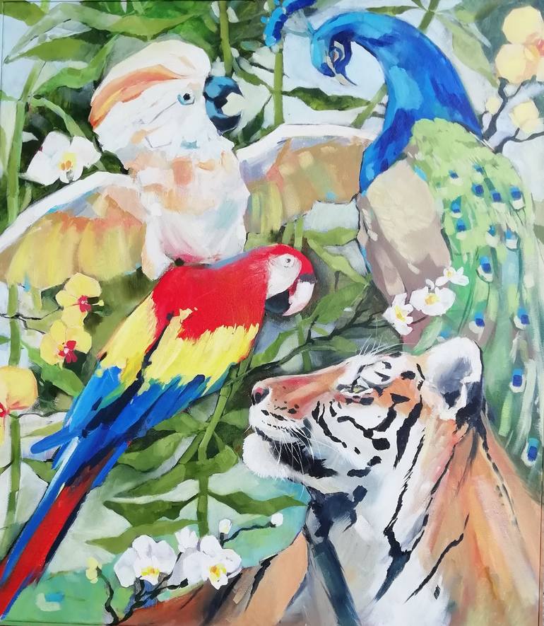 exotic Drawing by Olga Sokolenko | Saatchi Art