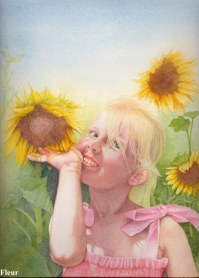 Fleur Painting by David Phillips | Saatchi Art