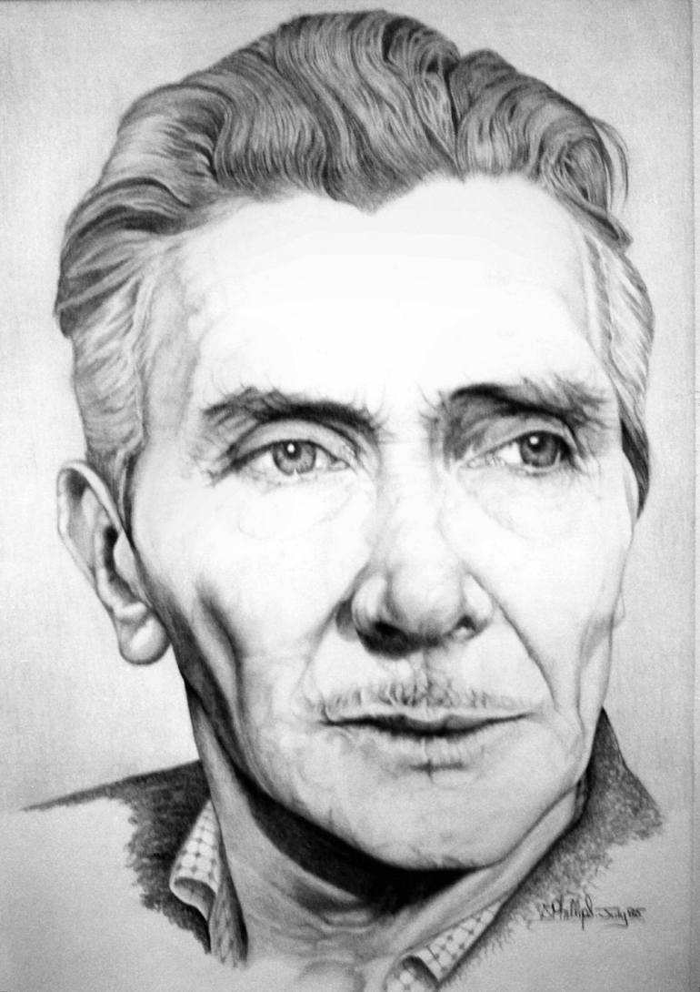 Dad Drawing by David Phillips | Saatchi Art