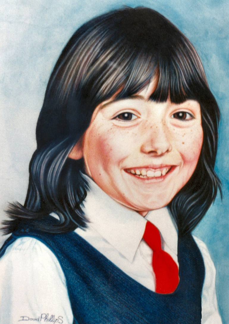 Schoolgirl Drawing by David Phillips | Saatchi Art
