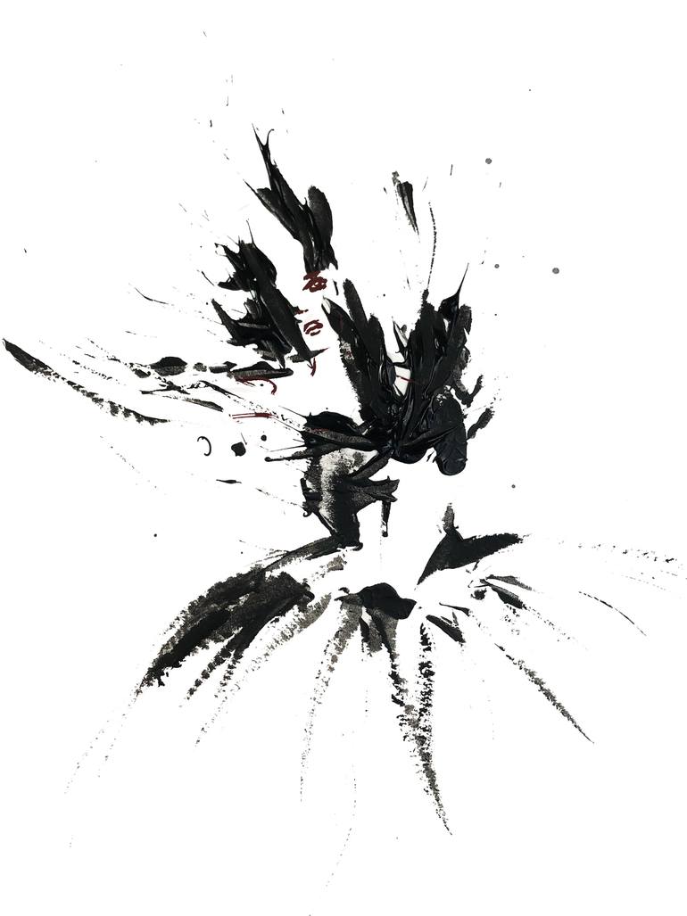 Black Splashes Drawing by L M | Saatchi Art