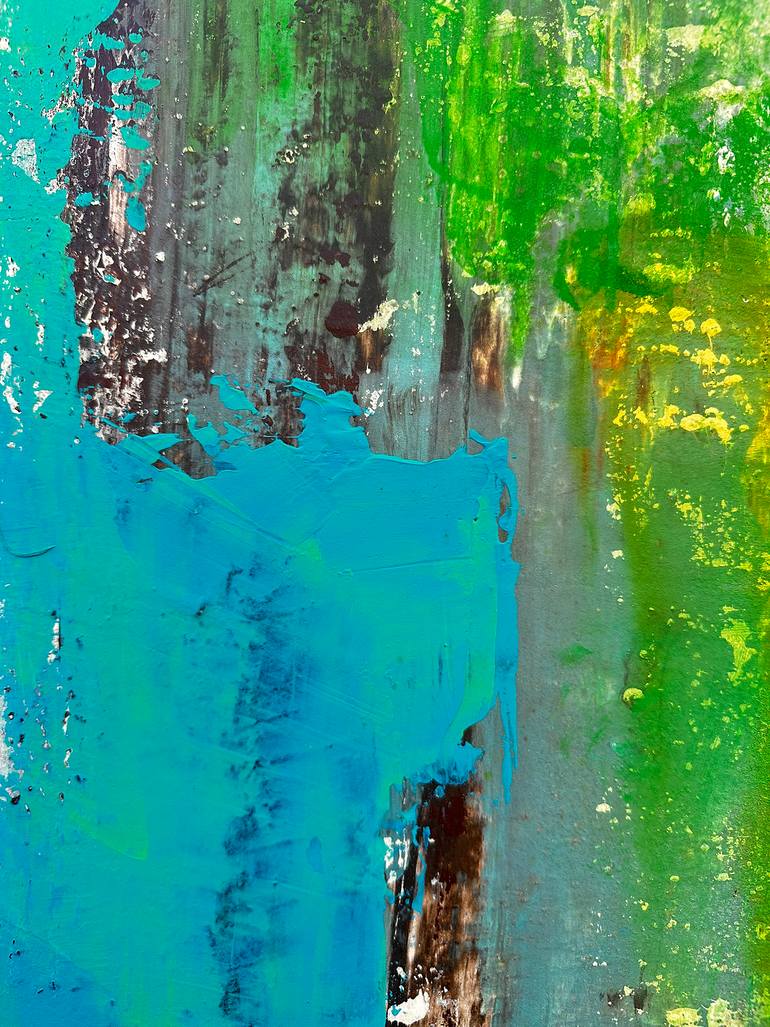 Green on Green Painting by Susan Handau | Saatchi Art