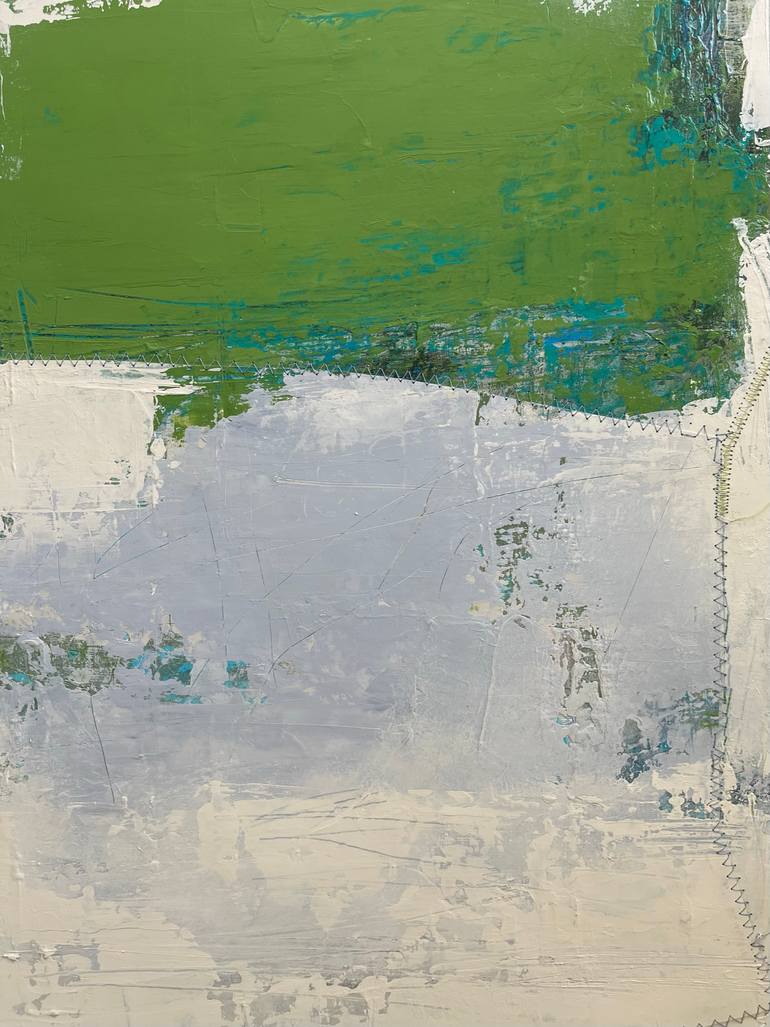 Blue and Grey Blocks #1 Painting by Susan Handau | Saatchi Art