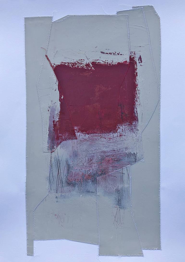 Red Block #1 Painting by Susan Handau | Saatchi Art