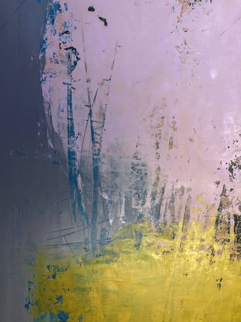 Pink and Green Blocks Painting by Susan Handau | Saatchi Art