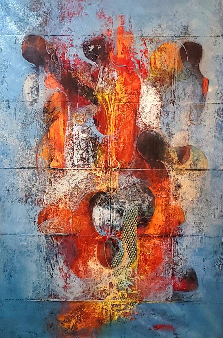 Family Reunion Painting by David Chinyama | Saatchi Art