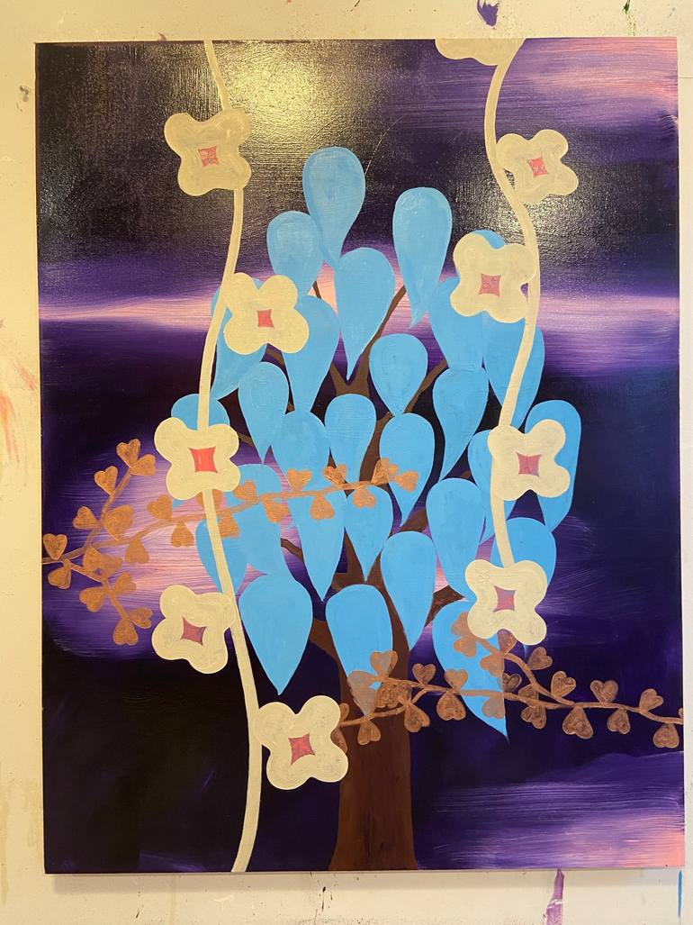 phantom lovers' tree Painting by christopher hart chambers | Saatchi Art