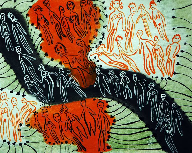 Different soul Painting by Lyubov Art | Saatchi Art