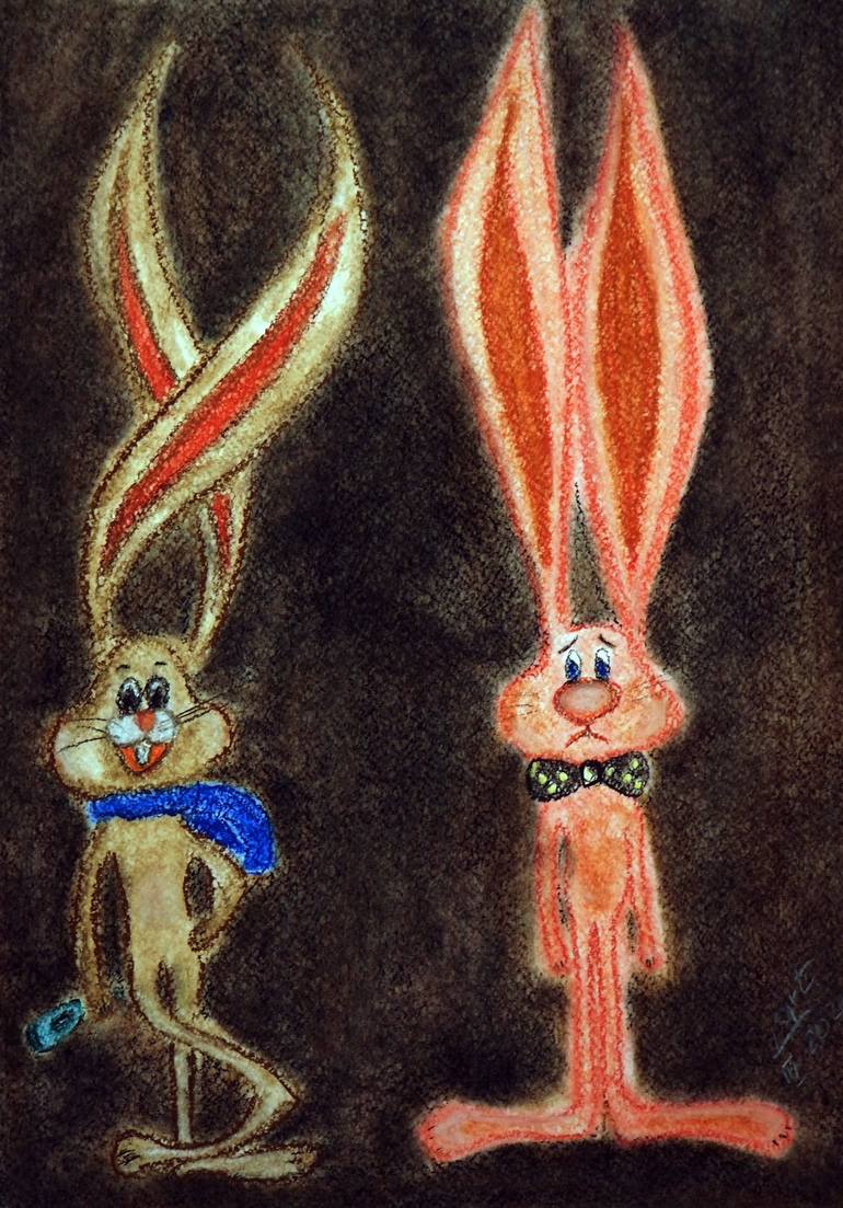 Song of the Poor Rabbits Drawing by Lyubov Art | Saatchi Art