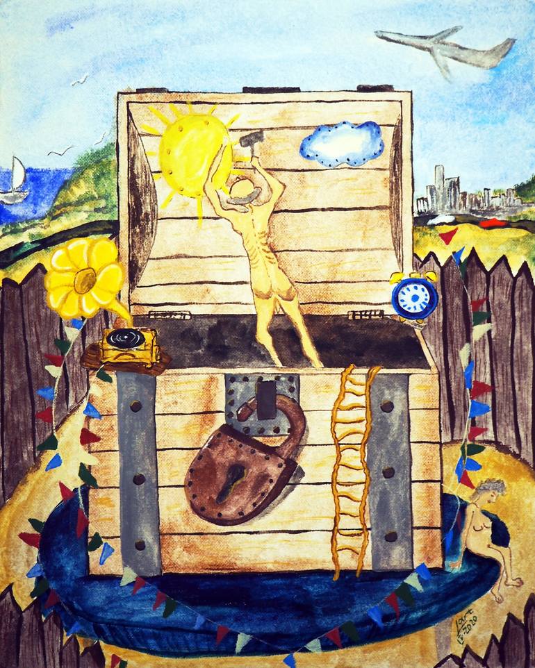 The rescue Painting by Lyubov Art | Saatchi Art