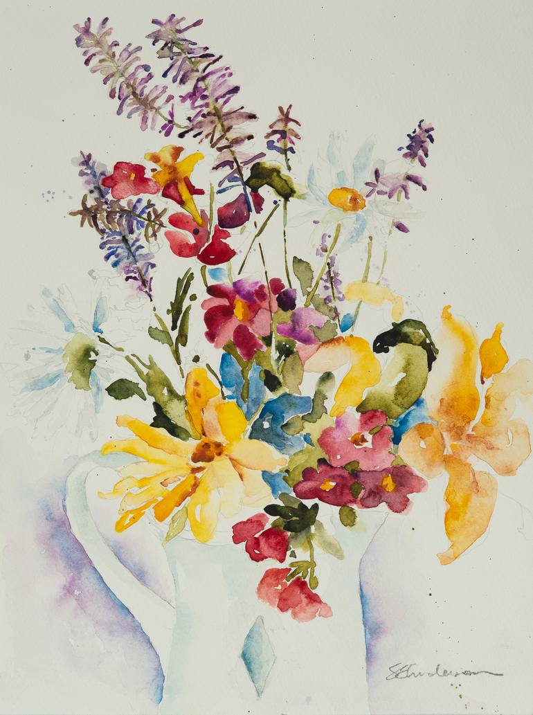 Mother's Garden Painting by Sarah Anderson | Saatchi Art