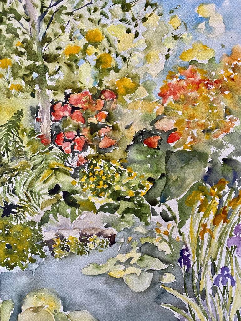 New York Garden Painting by Sarah Anderson | Saatchi Art