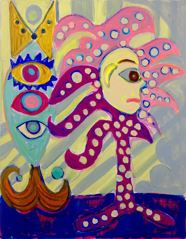 The Wise One Painting by Judith Keeshan | Saatchi Art