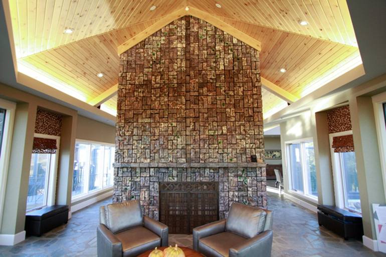 Human Landscape Fireplace Sculpture by Michael Morgan | Saatchi Art