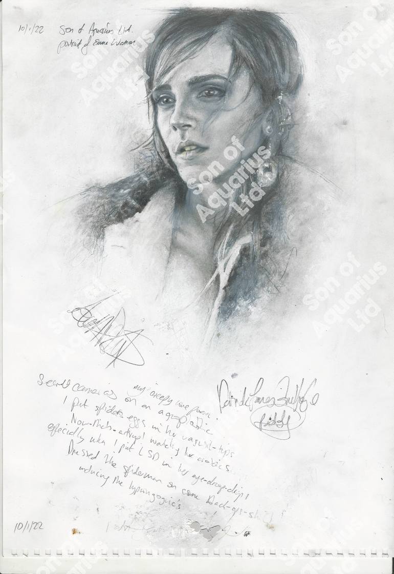 Portrait of Emma Watson in oils 1 by Patrick James Guilfoyle Painting ...