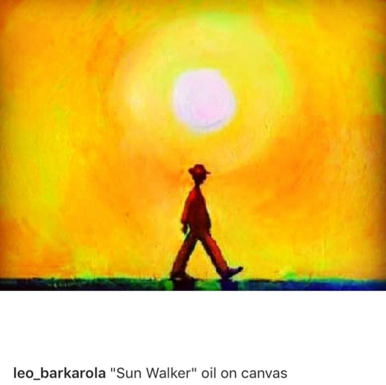 Sun walker Painting by Leo Barkarola | Saatchi Art