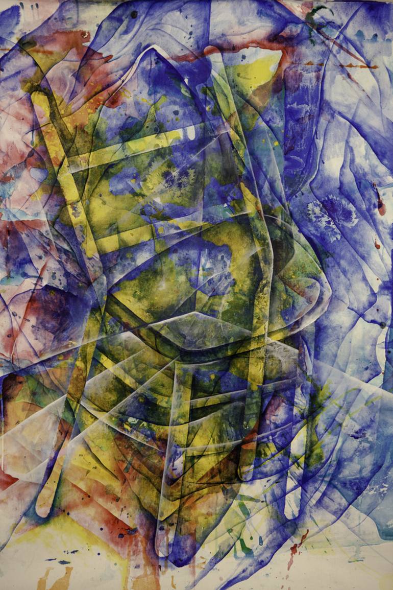 Quiet Waves CHAIR Painting by Angelo Falmi | Saatchi Art