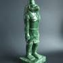 Green Nephrite Jade Stone Egyptian God Horus Sculpture Statue the Hawk ...