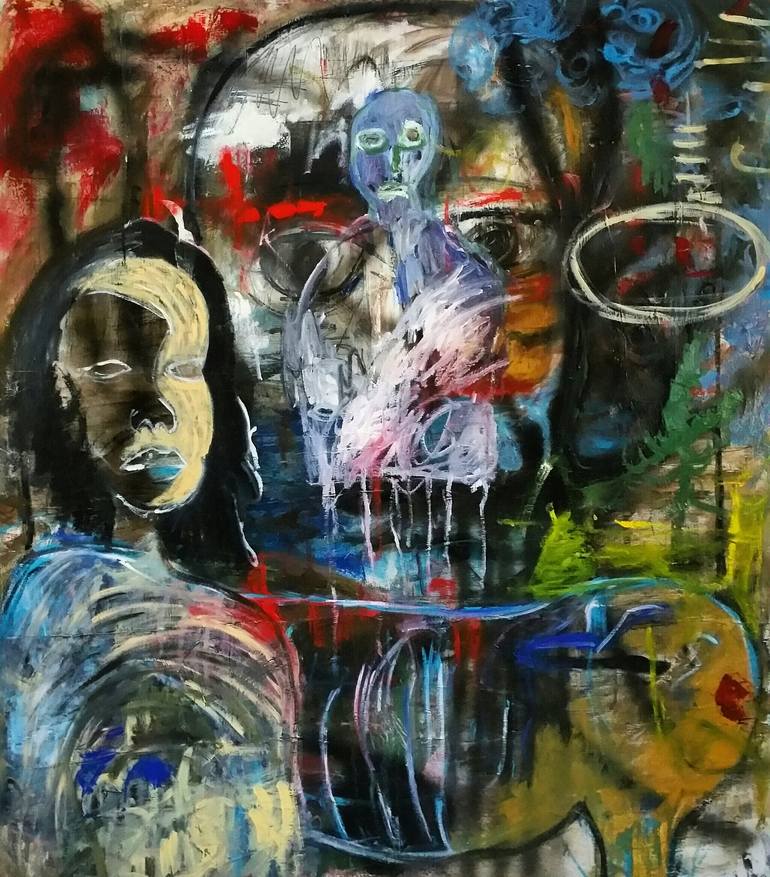 Portrait of funeral Painting by Aulia Muhammad | Saatchi Art