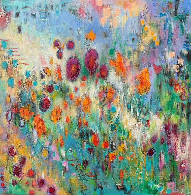 Electric Dreams Painting by Lesley Boost | Saatchi Art