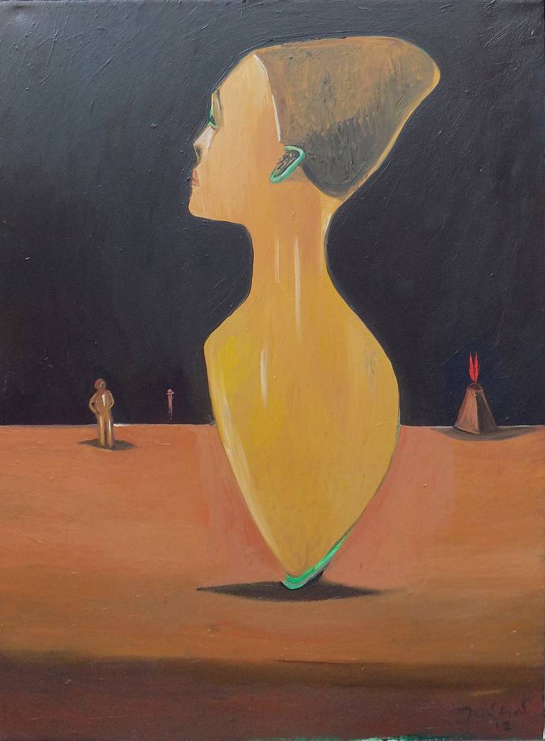 Nefertiti Painting by Jovan Marinkovic | Saatchi Art