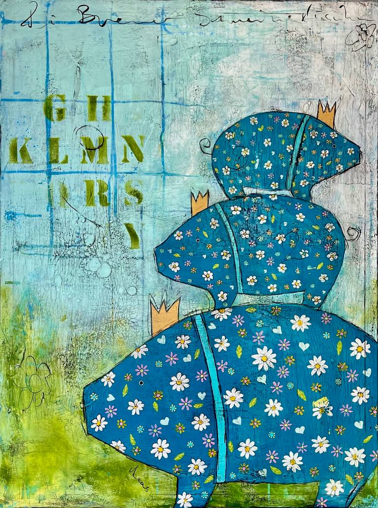 Pig 11 Painting by Natascha Maas | Saatchi Art