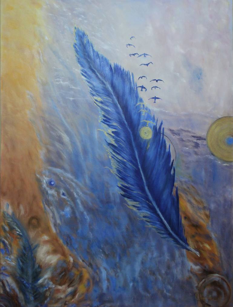 Good luck always. Painting by Olga Mart | Saatchi Art