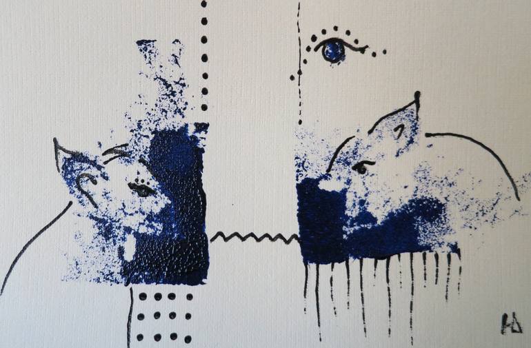 Predator and prey Drawing by Julia Lelekova | Saatchi Art