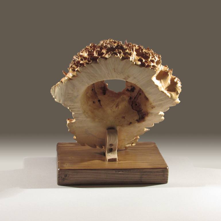 Abstract Sculpture Of White Poplar Cyclops Mask, Greek Mythology ...