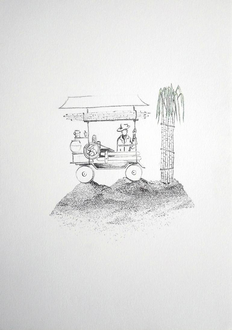 Don Chucho Drawing by Jully Acuna | Saatchi Art