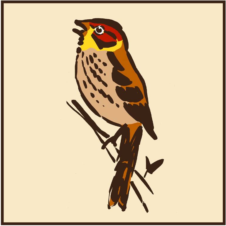 Little Brown Bird Drawing by Kathy Deal | Saatchi Art
