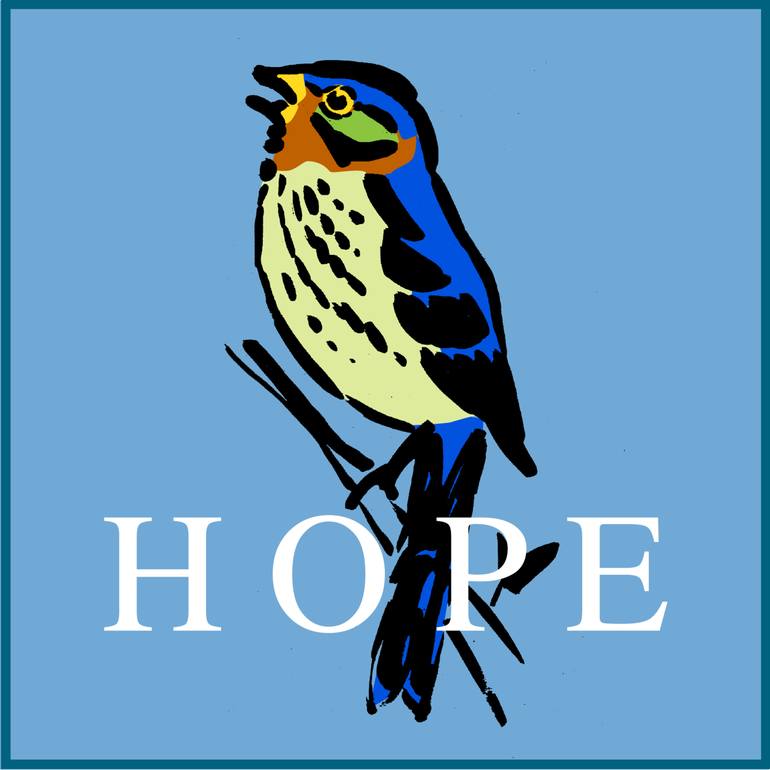 Little Hope Bird Drawing by Kathy Deal | Saatchi Art