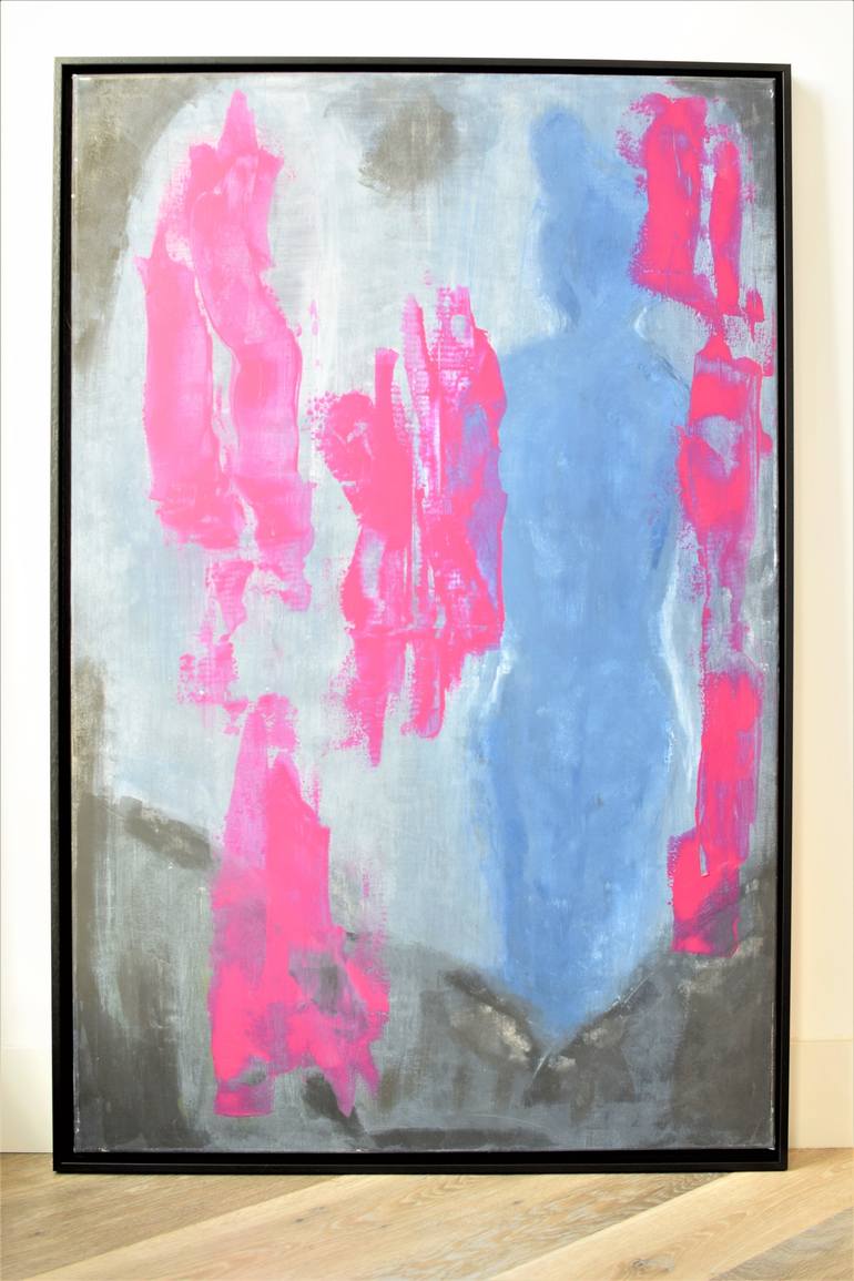 Woman in blue Painting by Martin Marrone | Saatchi Art