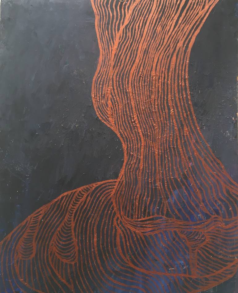 Chocolate Fountain Painting by Ella Wenzel | Saatchi Art