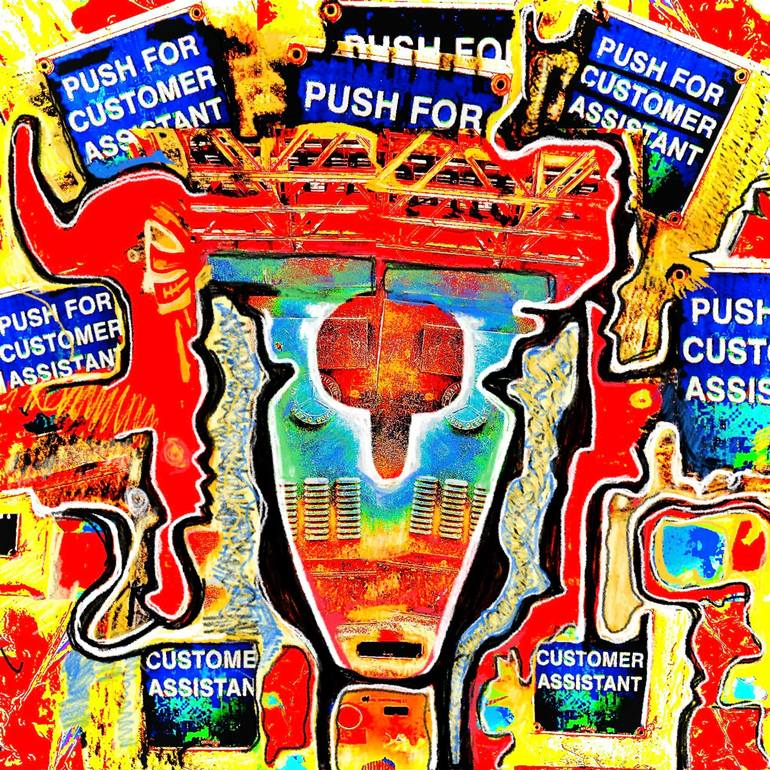 Customer Service Drawing by Mario Rivas | Saatchi Art