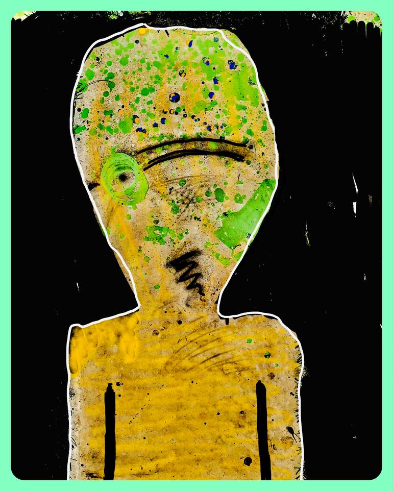 green eye Drawing by Mario Rivas | Saatchi Art