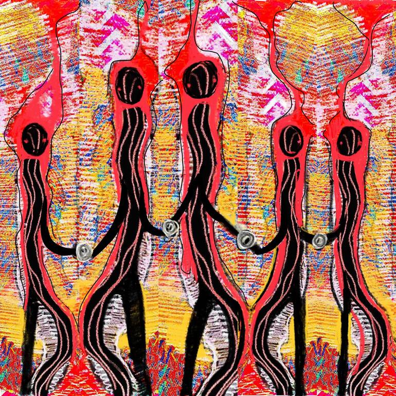 Electric Utopia Mixed Media by Mario Rivas | Saatchi Art