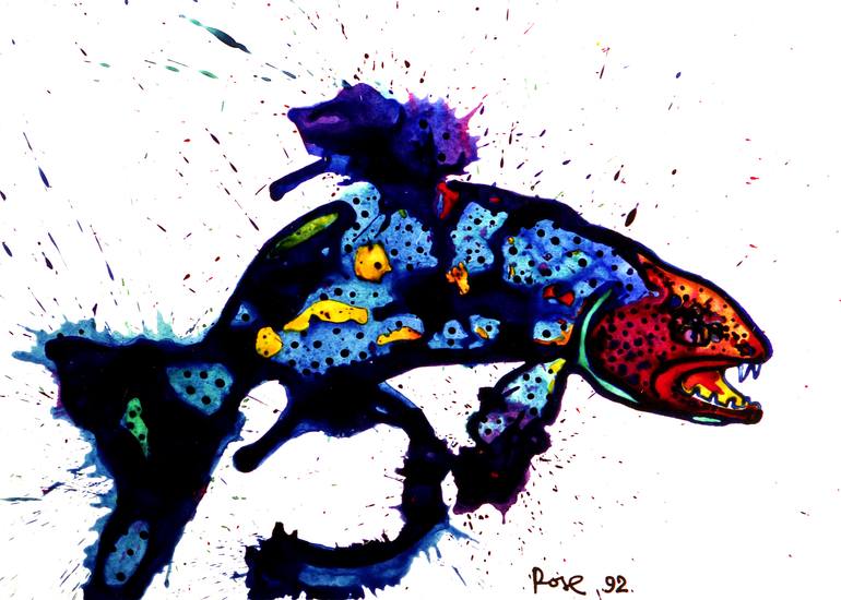 Fish in Milk Painting by Igor Pose | Saatchi Art