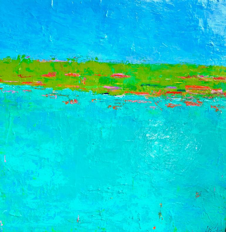 SEASIDE by Leslie Merrill Painting by Leslie Merrill | Saatchi Art