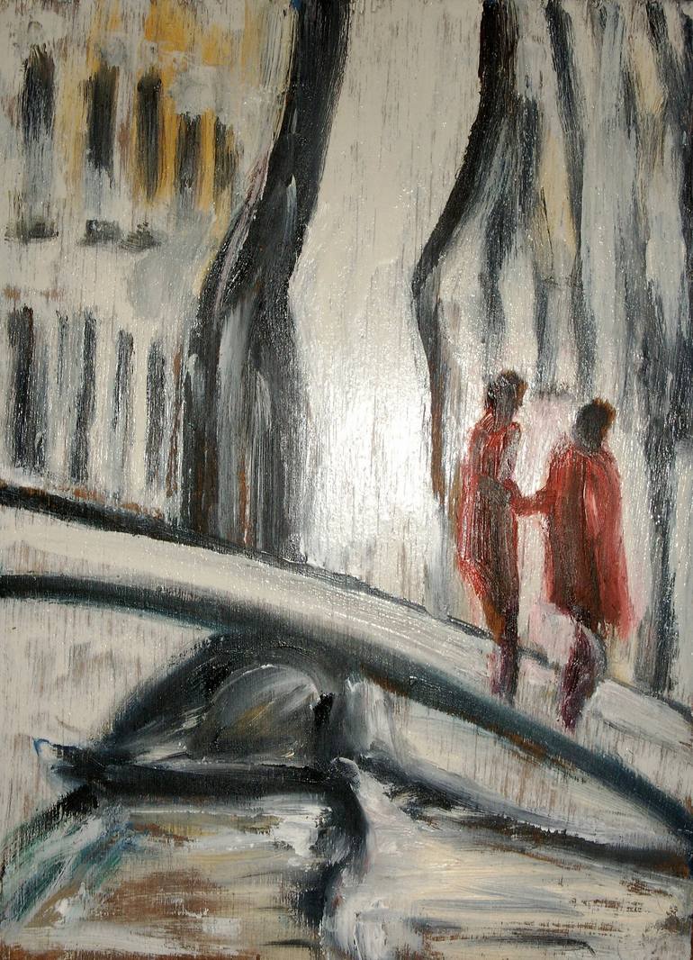 Homage to Munch Painting by Stephen Phillips | Saatchi Art