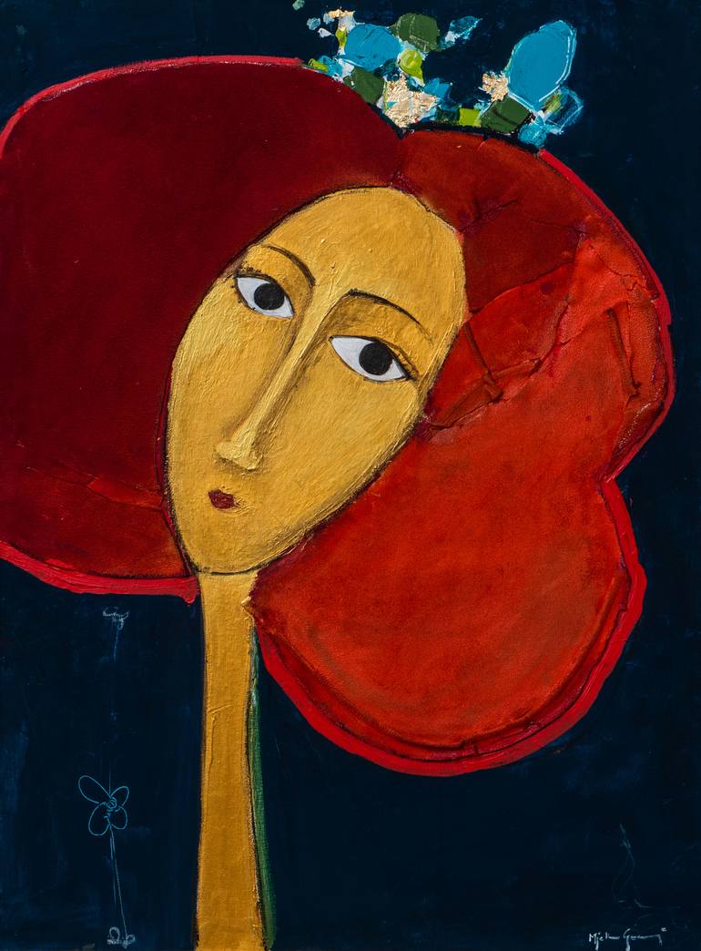 Flokekuqja Painting by Mjellma Goranci Firzi | Saatchi Art