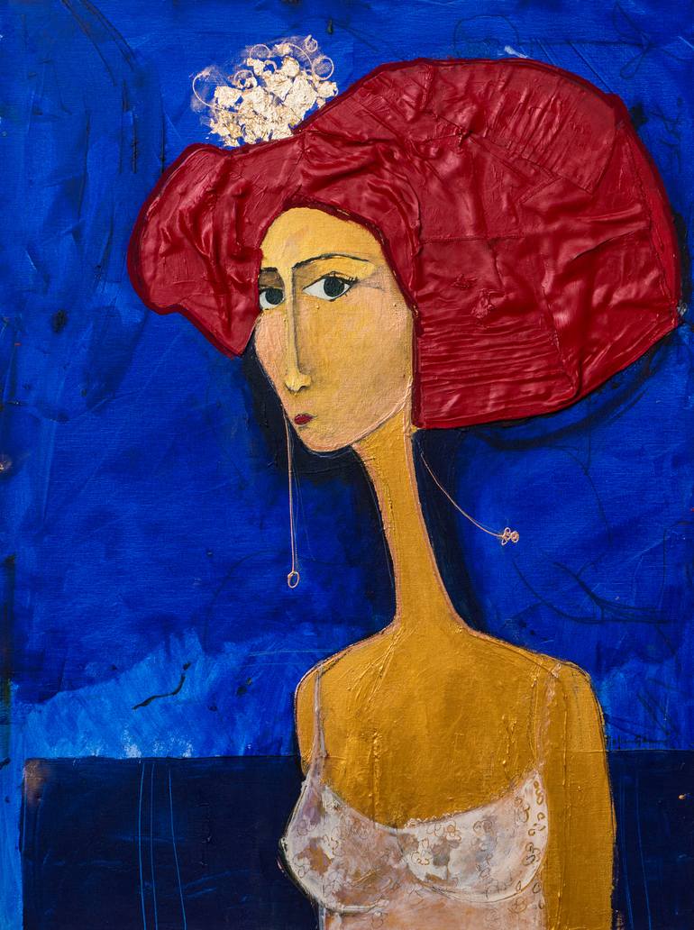 Flokekuqja Painting by Mjellma Goranci Firzi | Saatchi Art