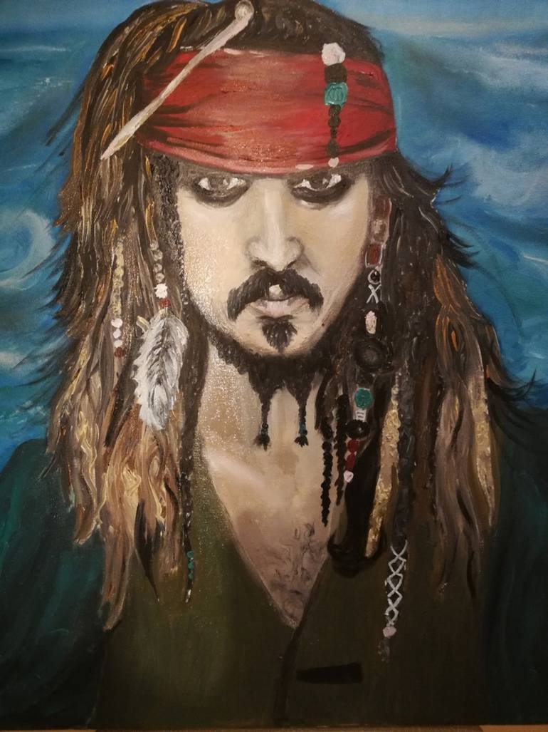 Jack the Sparrow Painting by Catherine Velichko | Saatchi Art